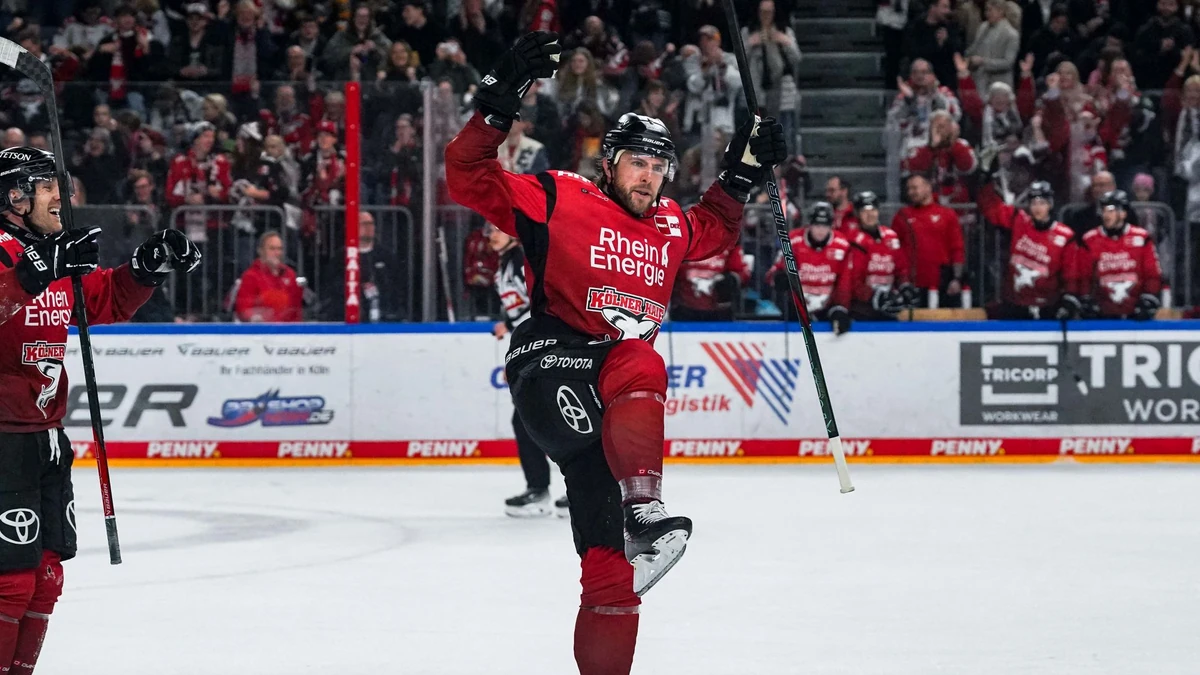 Kölner Haie schreiben DEL-Geschichte, Dustin Strahlmeier erzielt Towarttor